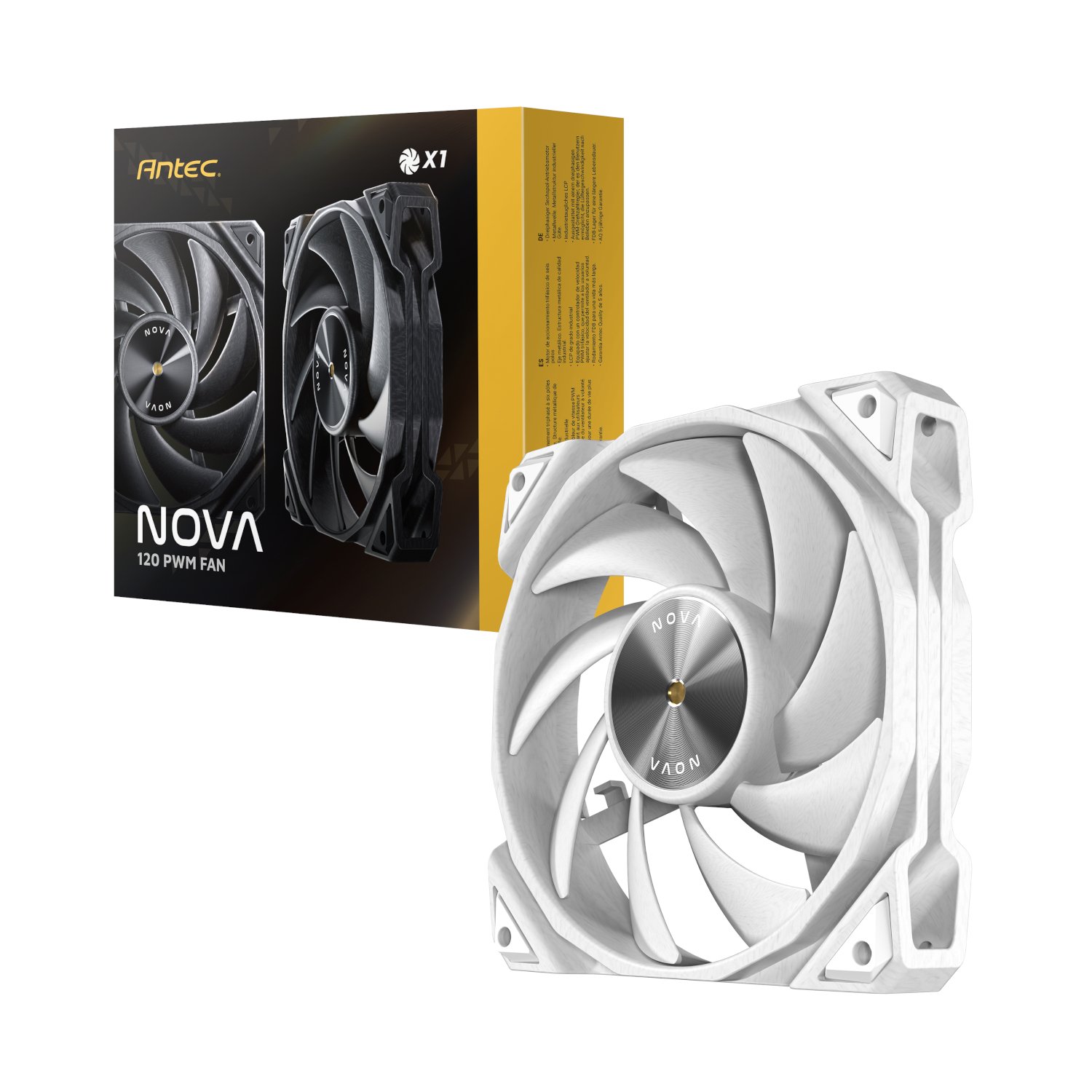 Antec NOVA PWM 120mm Case Fan White – Apollo IT Systems